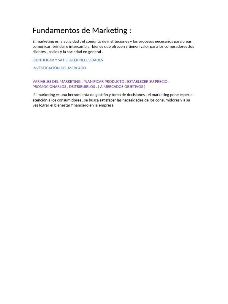 Fundamentos de Marketing | PDF