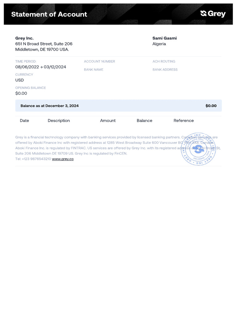 Account Statement | PDF