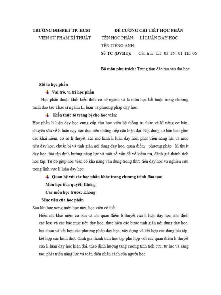 Li Luan Day Hoc | PDF