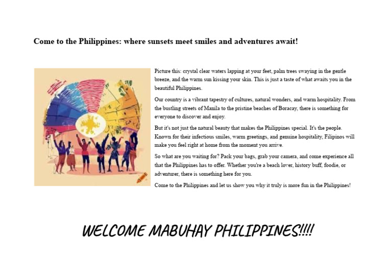 Philippines Slogan | PDF