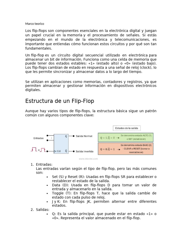 Marco teorico | PDF | Puerta lógica | Ingeniería Informática
