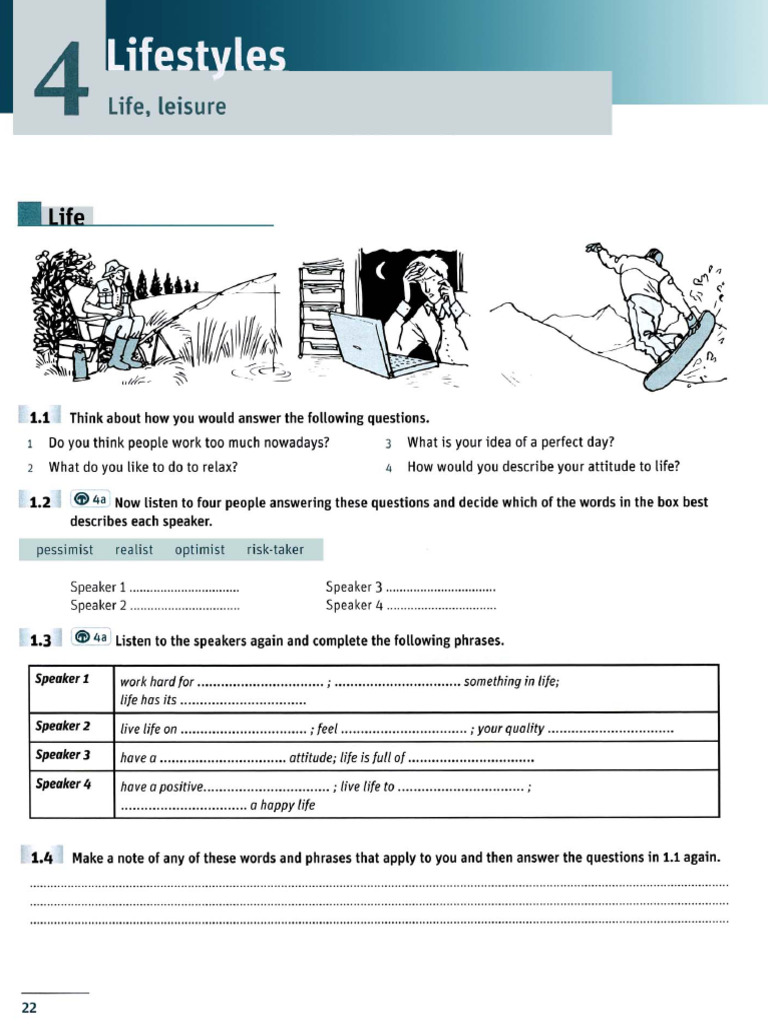 Unit 4 Lifestyles Cambridge | PDF