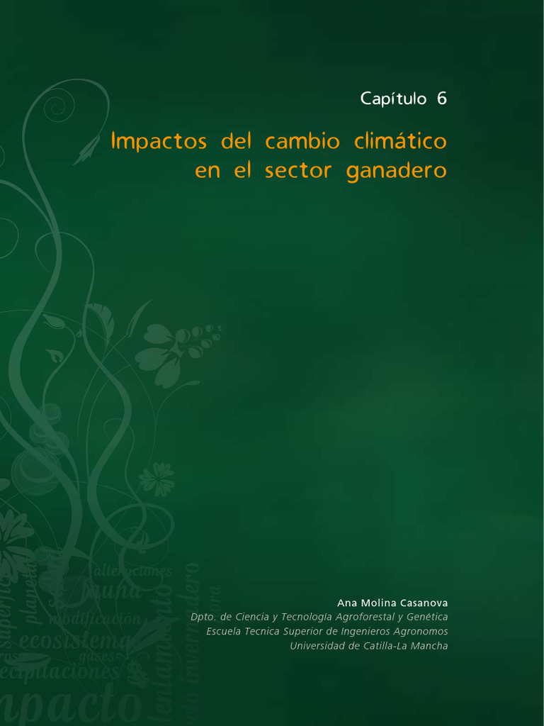 9 Capitulo6 Ganaderia | PDF | Agricultura | Clima