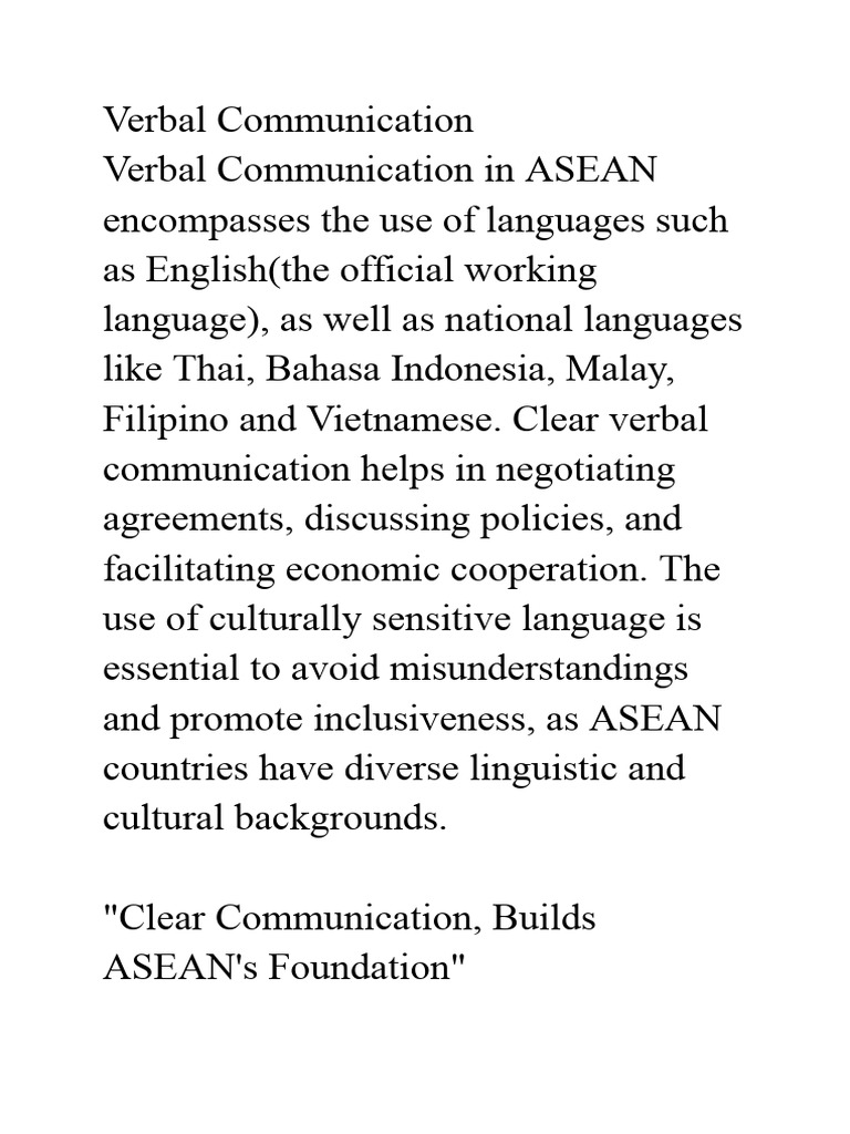 Verbal Communication | PDF