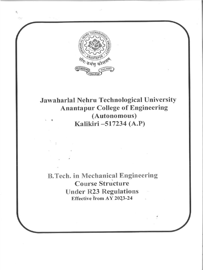 R23 ME II Year Syllabus | PDF
