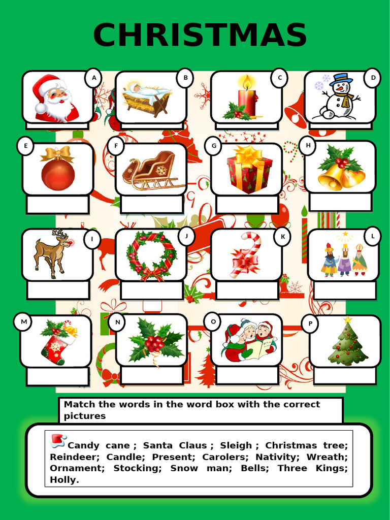 Christmas Vocabulary Wordsearches - 53603 | PDF