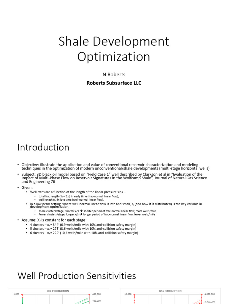 Shale Gas Well Spacing Optimization | PDF | Petroleum Reservoir ...