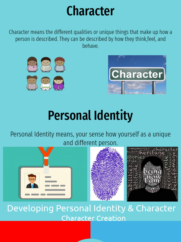 Developing Personal Identity & Character | PDF | Psychological Concepts ...
