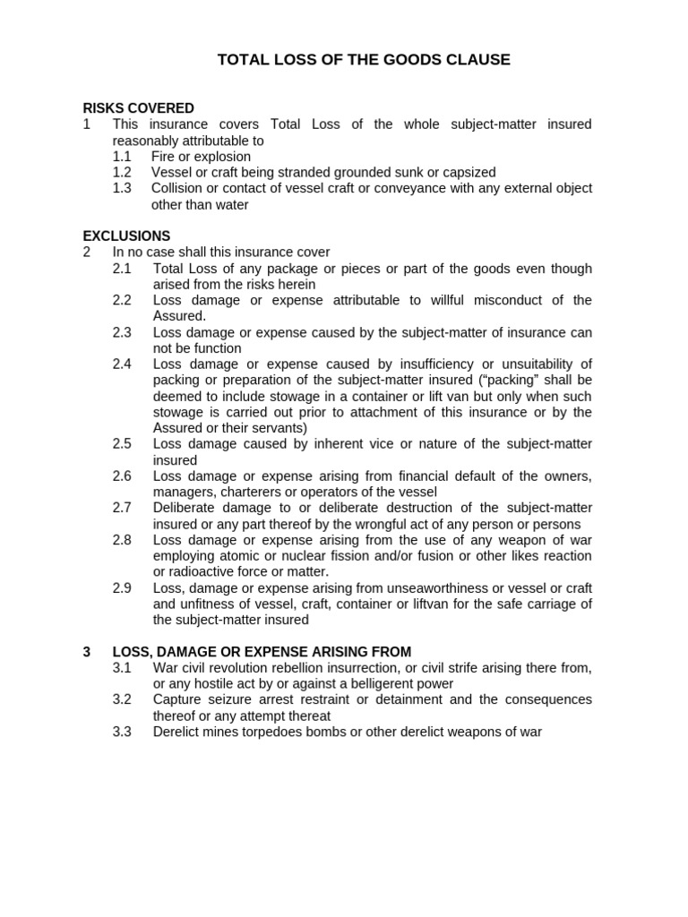 TLO THE GOODS | PDF | Insurance | Business Law