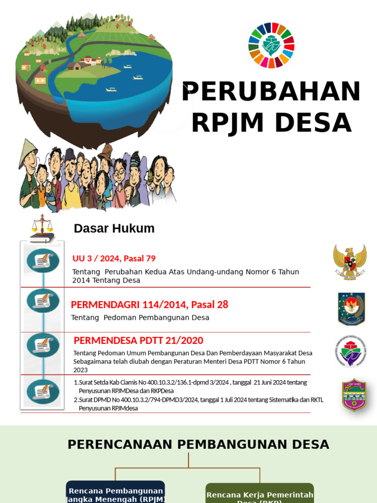 Perubahan RPJM Desa 2024 dan Prosedur | PDF