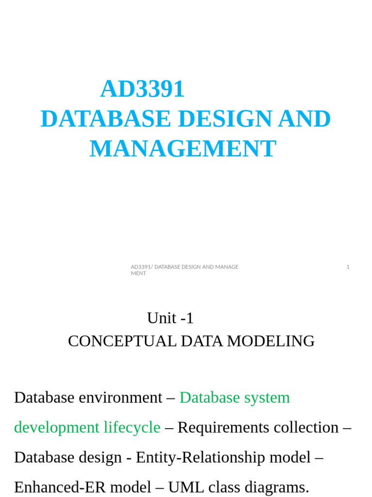 U1-2.Database System Development Lifecycle | PDF U1-2.Database System Development Lifecycle | PDF
