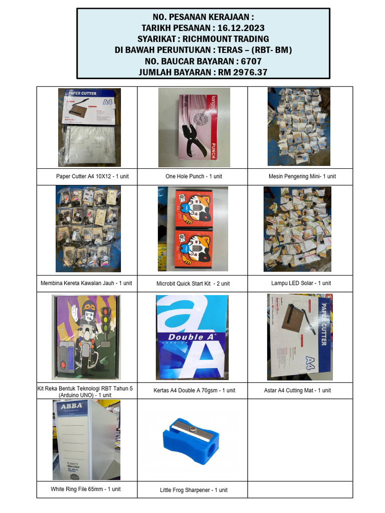 GAMBAR ODERING RBT SK | PDF