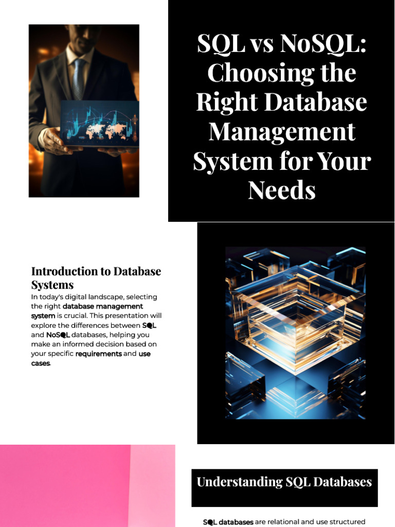 Wepik SQL Vs Nosql Choosing The Right Database Management System For ...