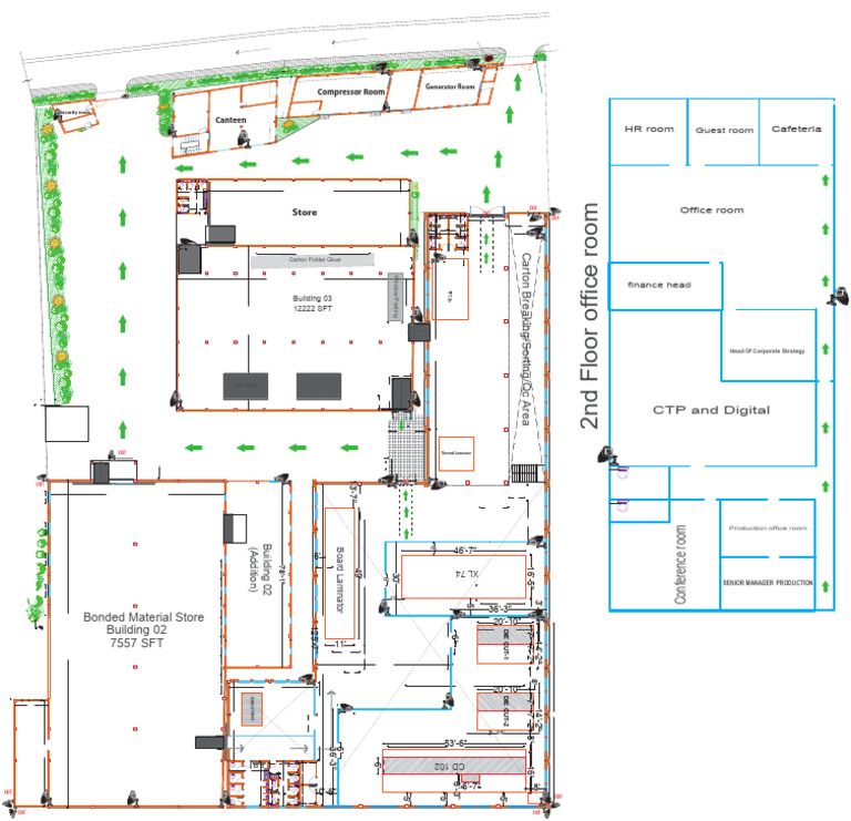 CCTV Camera Floor Plan-1 | PDF