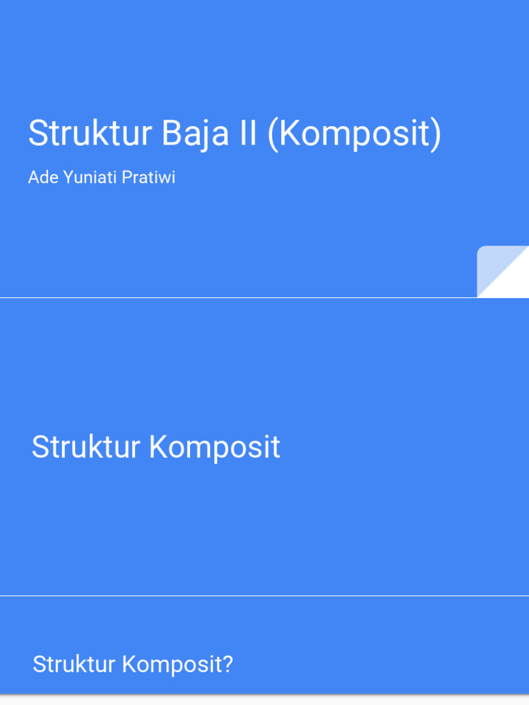 Lesson 2-Struktur Komposit Dan Balok Komposit Intro | PDF
