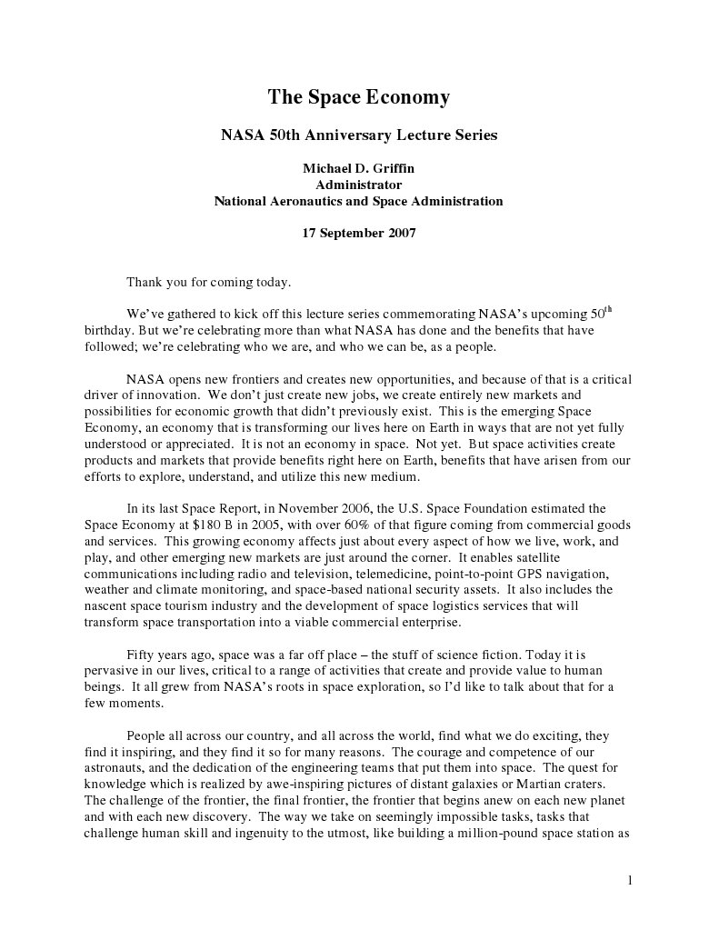 Understanding the Space Economy | PDF | Nasa | Innovation
