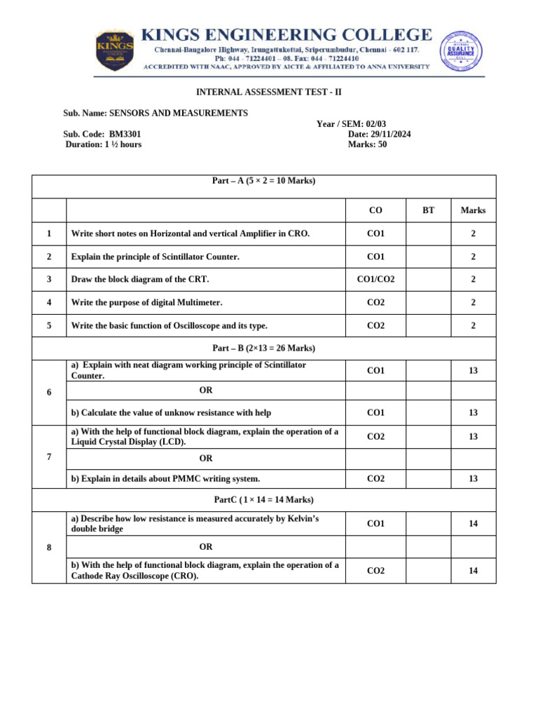 SMT Question Papper Cat 1 | PDF