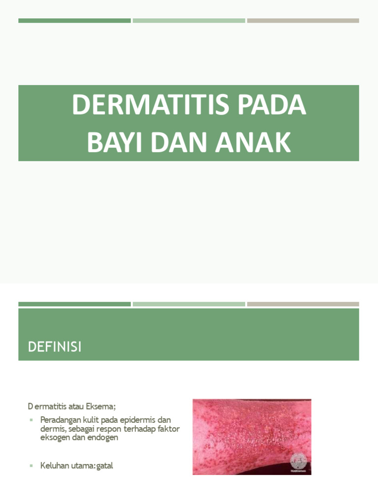 Dermatitis Pada Anak | PDF