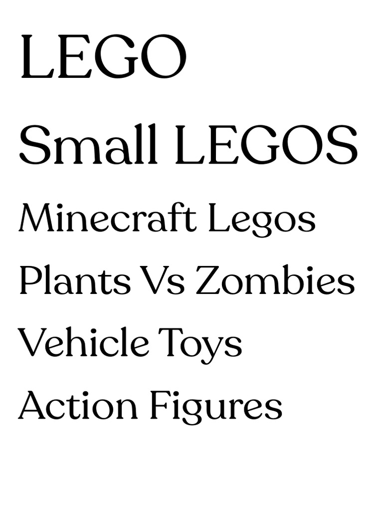 Lego | PDF