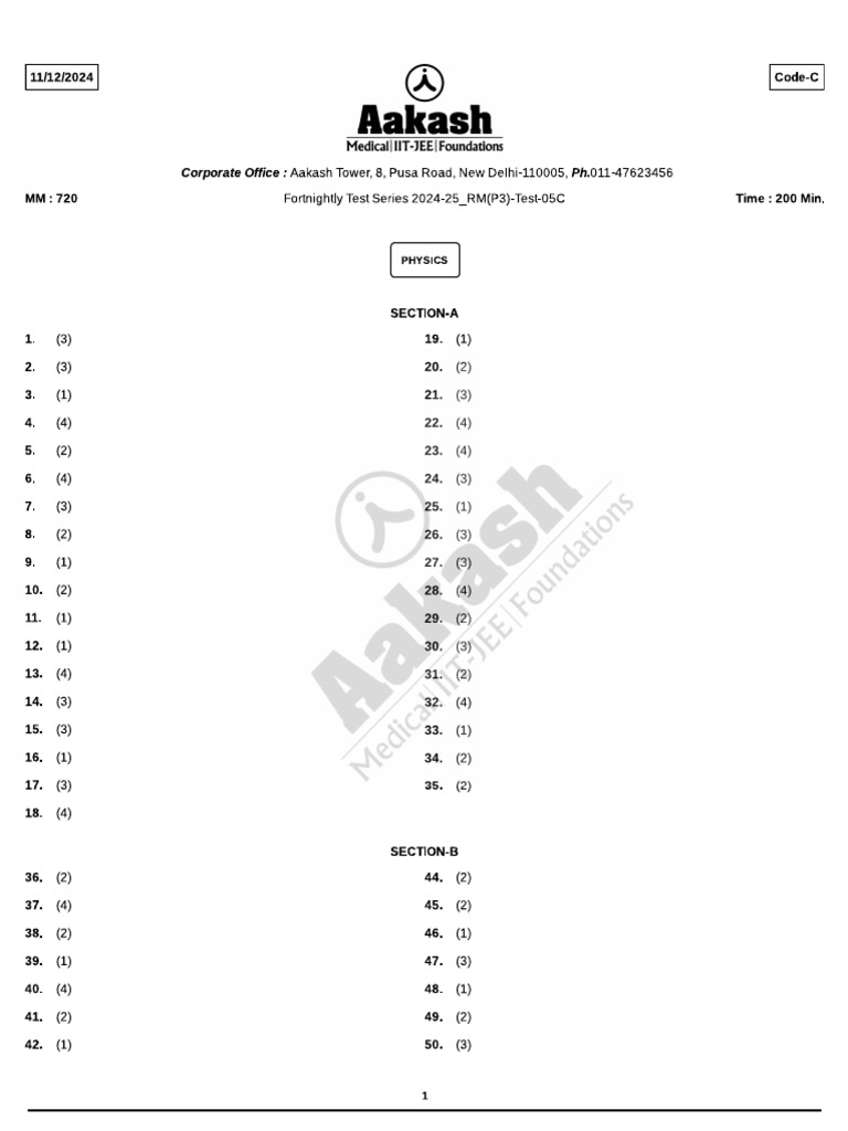 FT-05 PHASE 03 SOLUTION | PDF