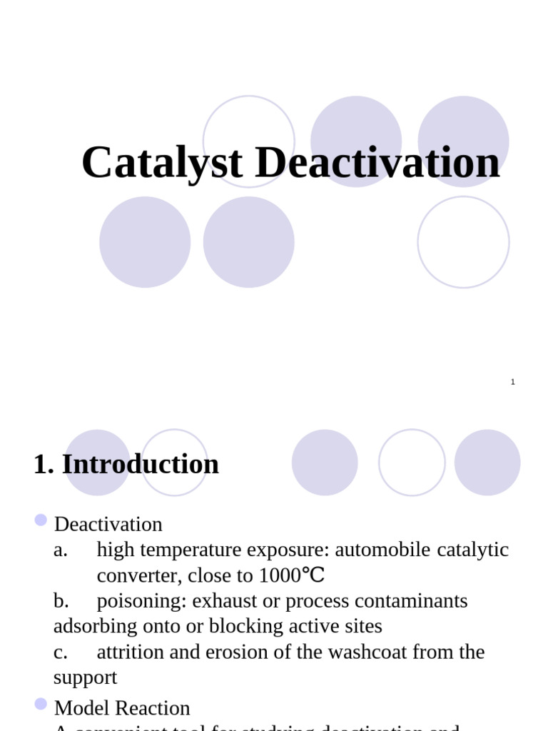 Catalyst Deactivation Mechanisms | PDF | Catalysis | Sintering