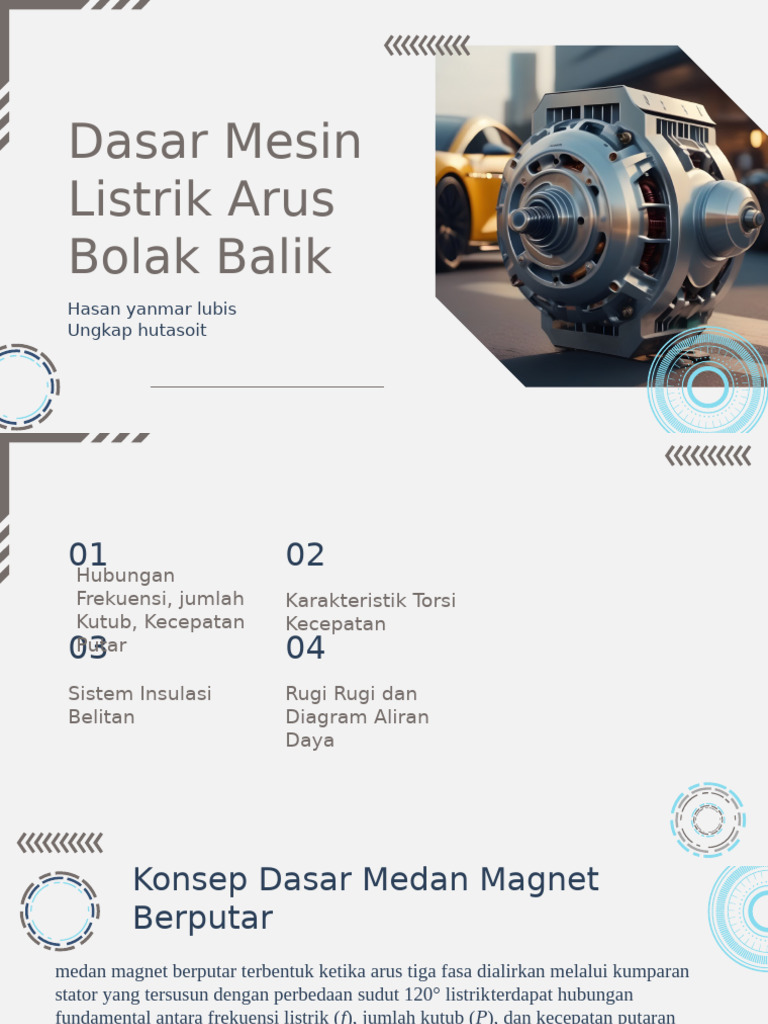 Dasar Mesin Listrik AC dan Torsi | PDF