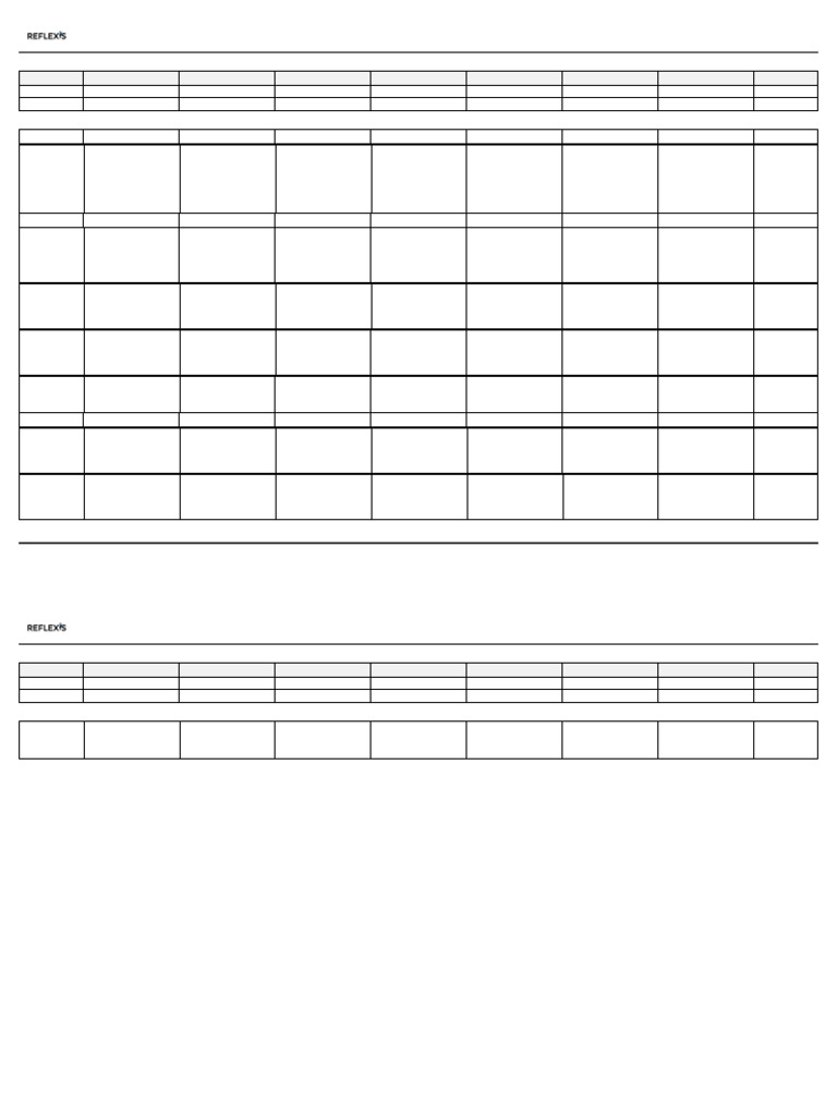 Weekplan Schedule Report | PDF