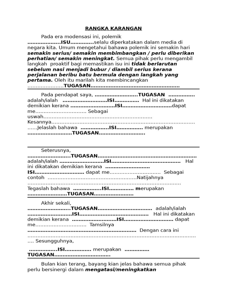 Rangka Karangan | PDF