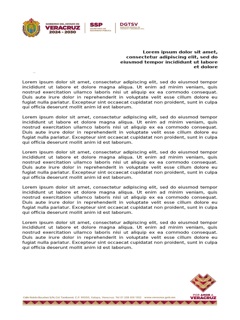 Membrete - Oficio Vertical | PDF