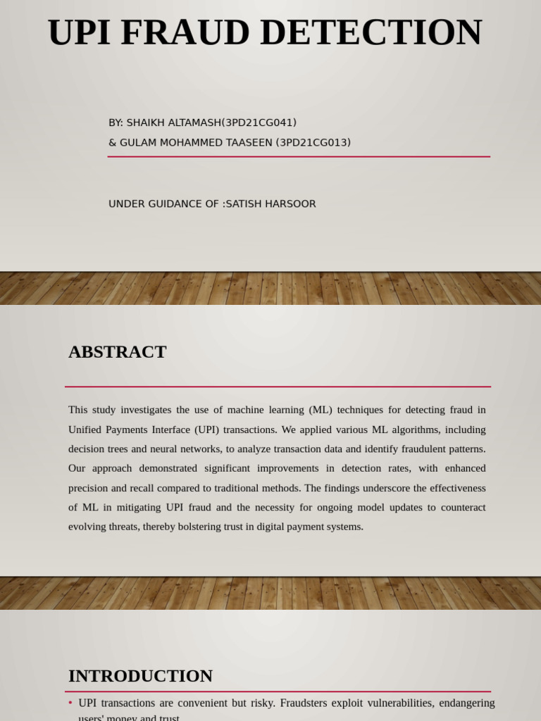 upi demo 1 (1) | PDF | Machine Learning
