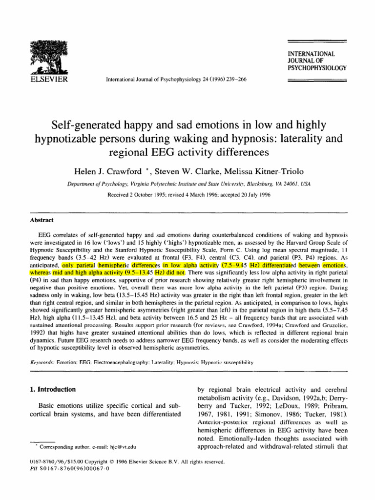 1996-Self-Generated Happy and Sad Emotions in Low and Highly ...