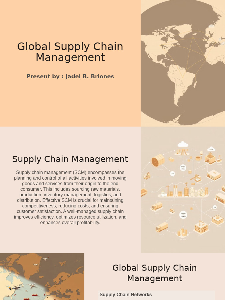 Global Supply Chain Management 1 Pdf Supply Chain Management