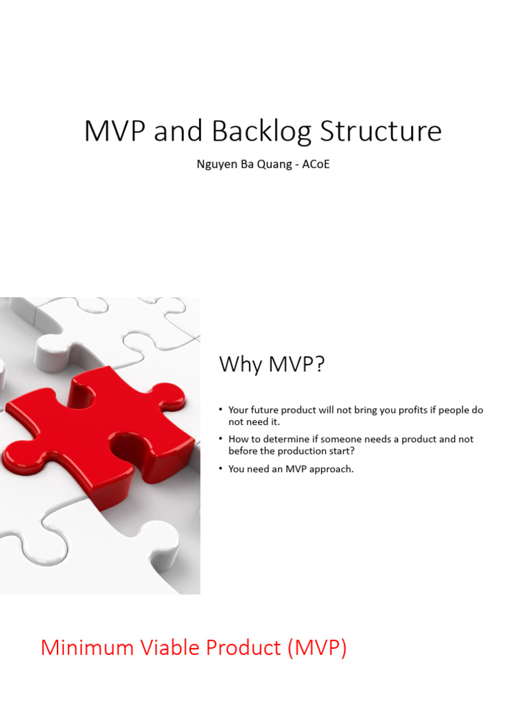 MVP - Backlog - Structure - Everyday Banking | PDF | Prototype