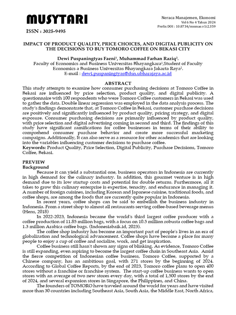 Jurnal+Farhan+Musytari (1) | PDF | Marketing | Pricing