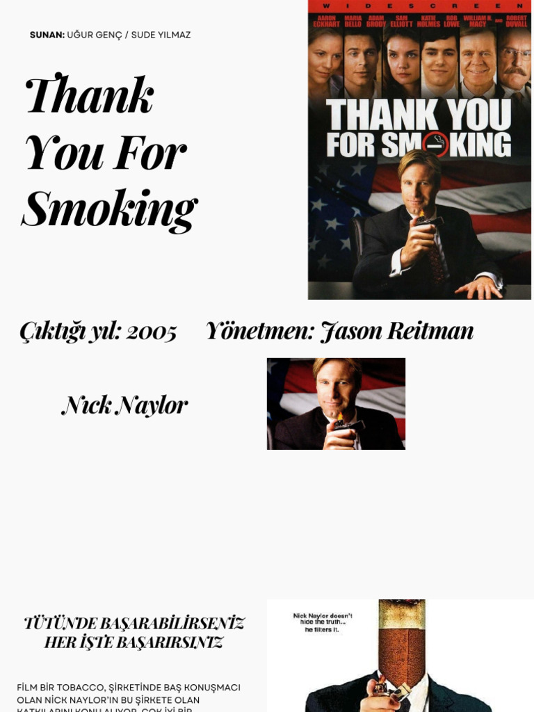 Thank You For Smoking | PDF