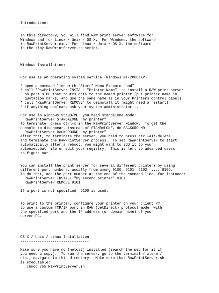 Readme | PDF | Command Line Interface | Microsoft Windows