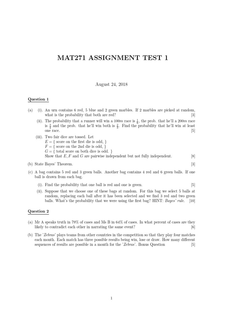 AT1 | PDF | Statistical Theory | Probability Theory