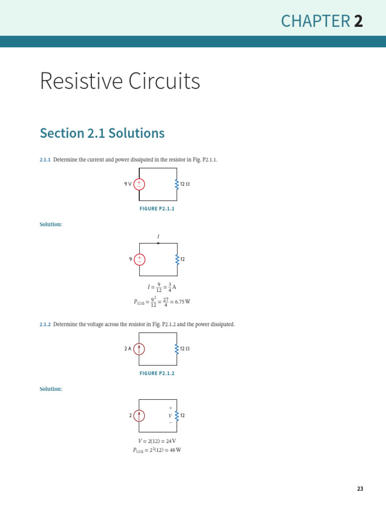 Respostas Dos Problemas - Capítulo 02 | PDF | Electrical Resistance And Conductance | Electricity