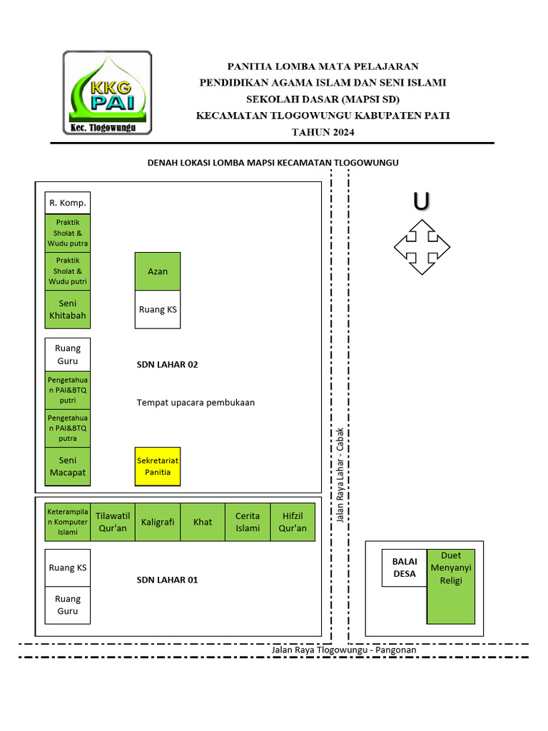 DENAH MAPSI 2024 | PDF