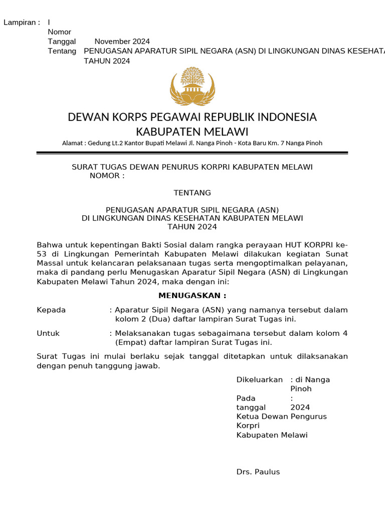 ST KORPRI (BAKSOS) Kes 2024 - Salin | PDF