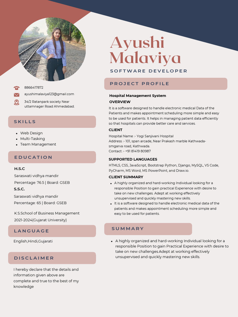 Ayushi Resume 1 | PDF | Computing | Web Development Ayushi Resume 1 | PDF | Computing | Web Development