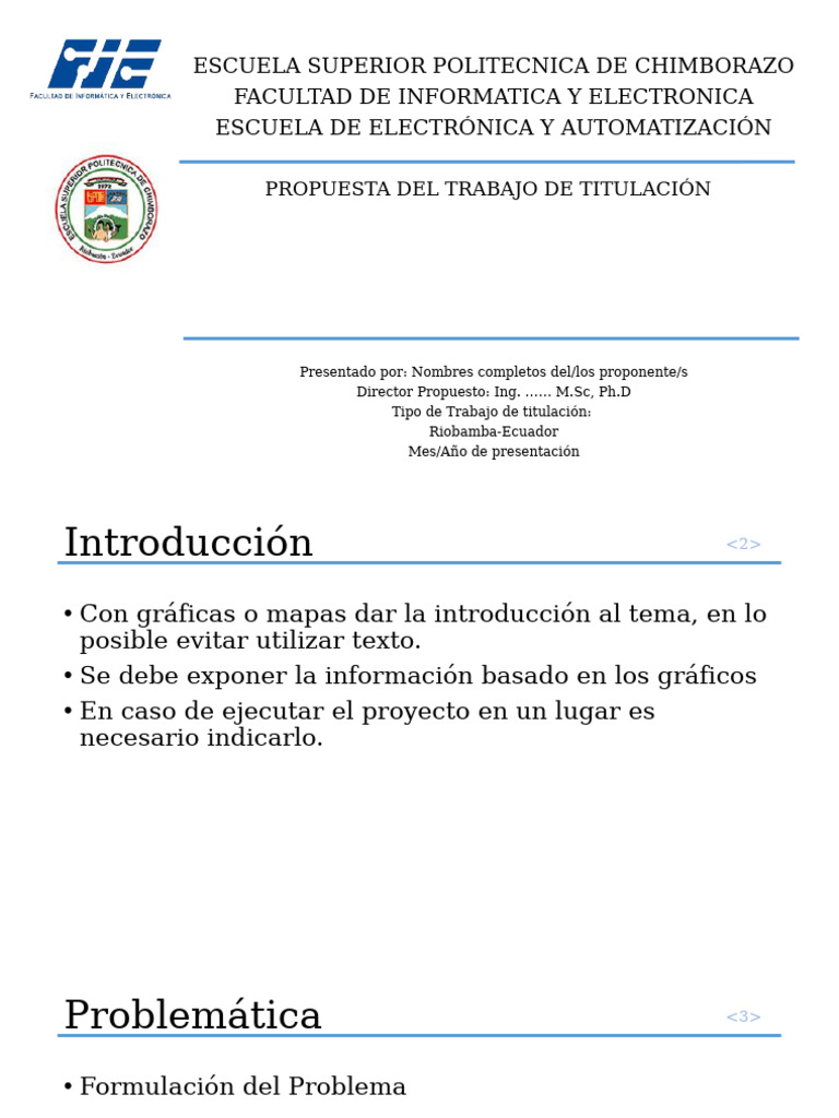 Diapositivas para Defensa Del Anteproyecto | PDF | Informática