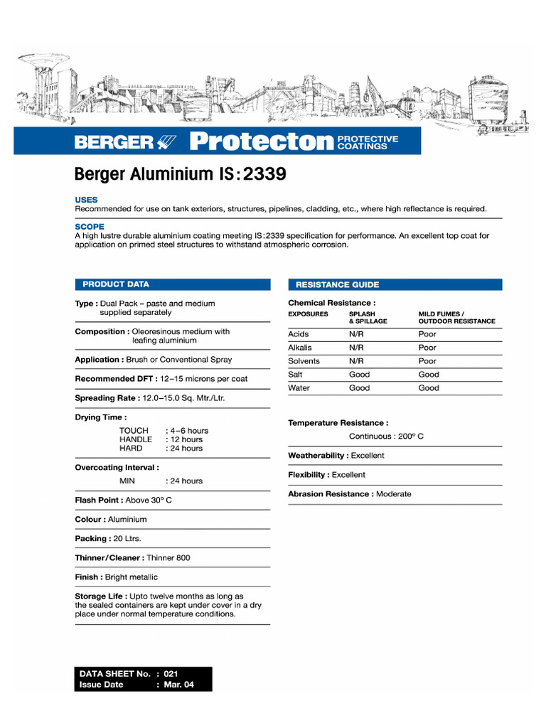 Berger Aluminium IS 2339 | PDF