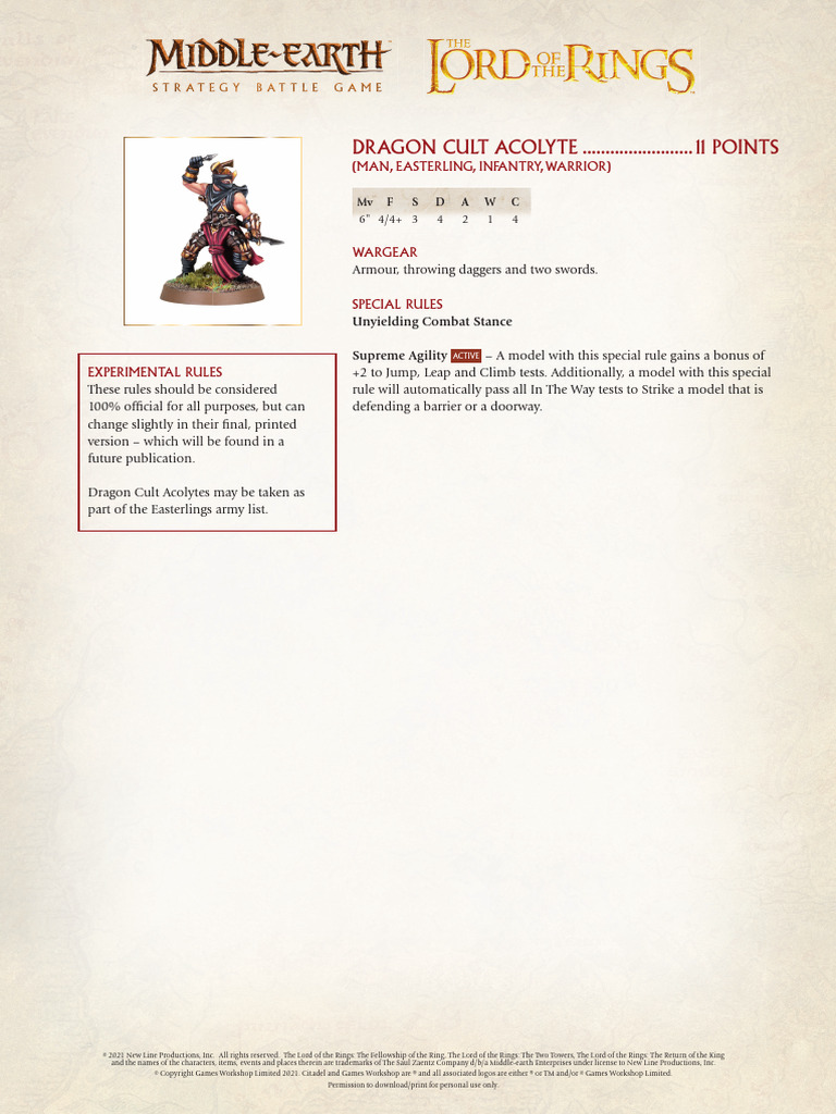 Dragon Cult Acolyte | PDF