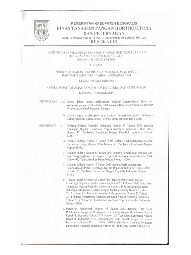 SK CPCL Padi Hibrida 2024 | PDF