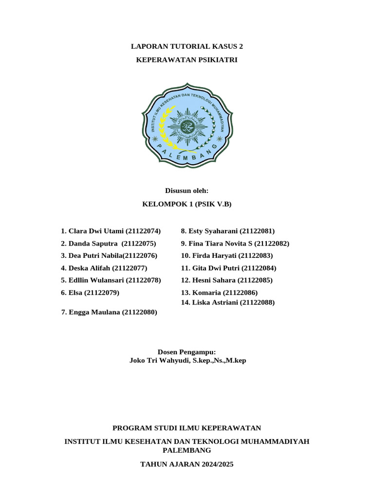 Laporan Tutorial Psikiatri Kasus 2 Ibu Ana | PDF