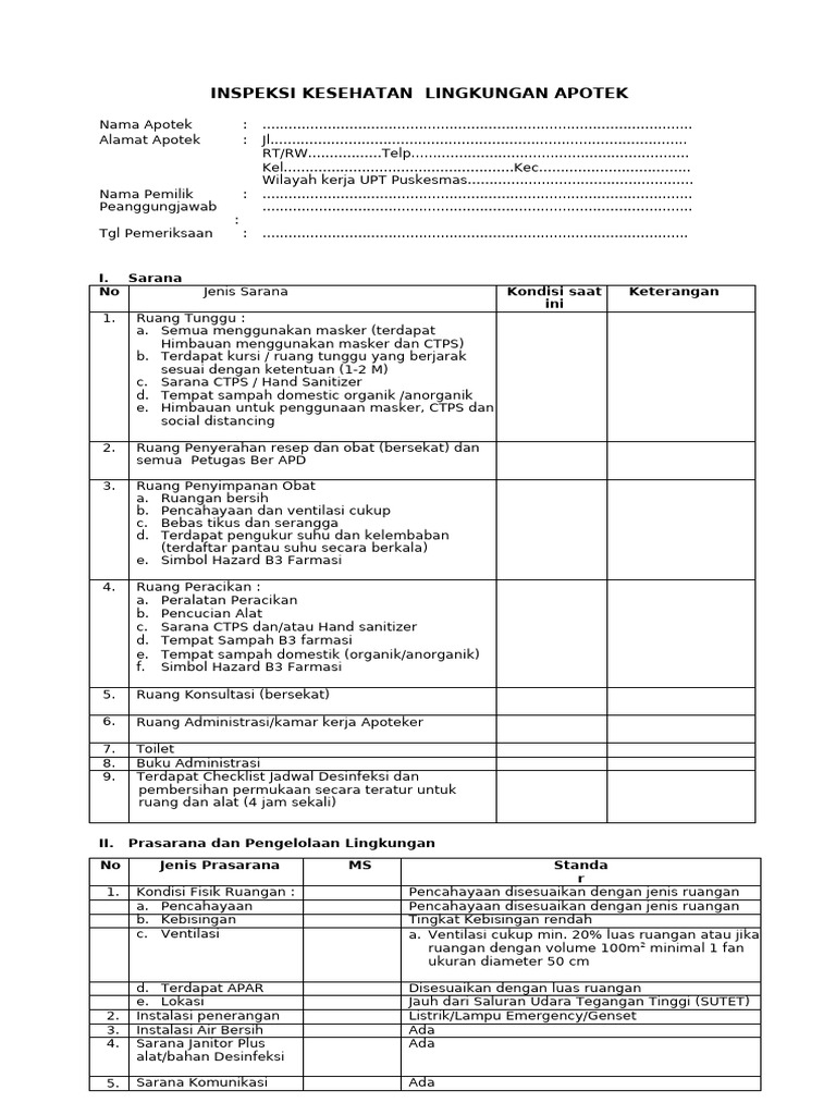 Form IKL APOTEK | PDF