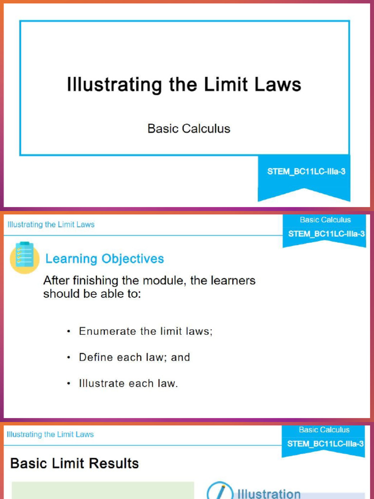 Lesson 3 - Illustrating The Limit Laws | PDF
