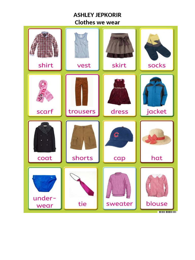 Clothes We Wear | PDF