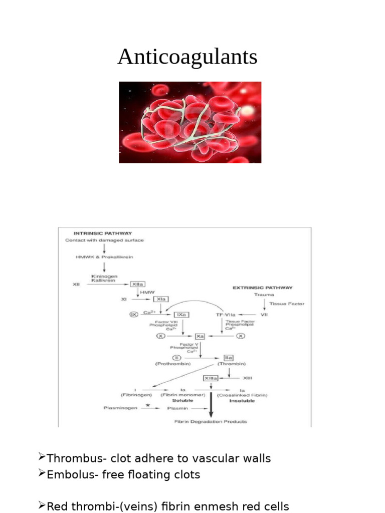 Anticoagulant(2)_0ffe32e82d4bf440731f7442d7d88046 | PDF | Coagulation ...
